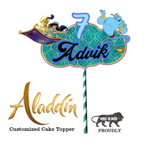 Aladdin theme customized | personalized birthday decoration cake topper ...