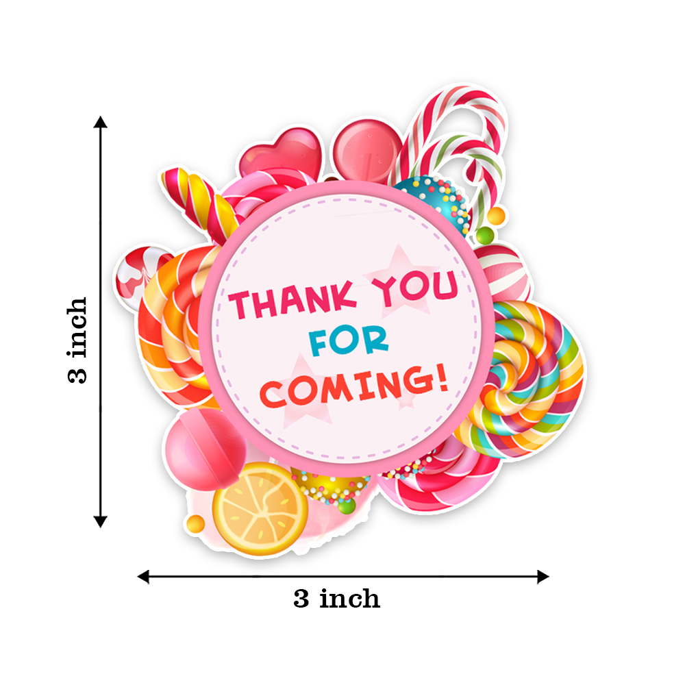 Candyland Theme Retrun Gift Tag |Thank you Tag Birthday Party ...