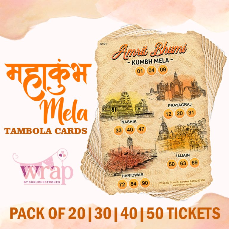 Kumbh Mela Theme Tambola Tickets | New Spiritual Housie Game set ...